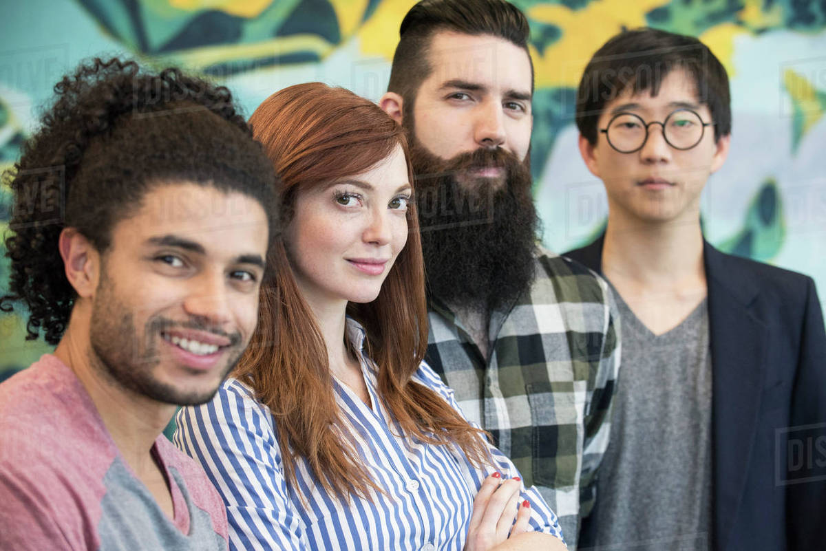 Team of colleagues, portrait - Stock Photo - Dissolve
