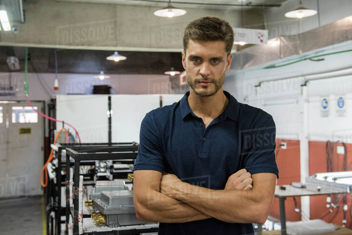 Factory worker, portrait - Royalty-free Stock Photo | Dissolve