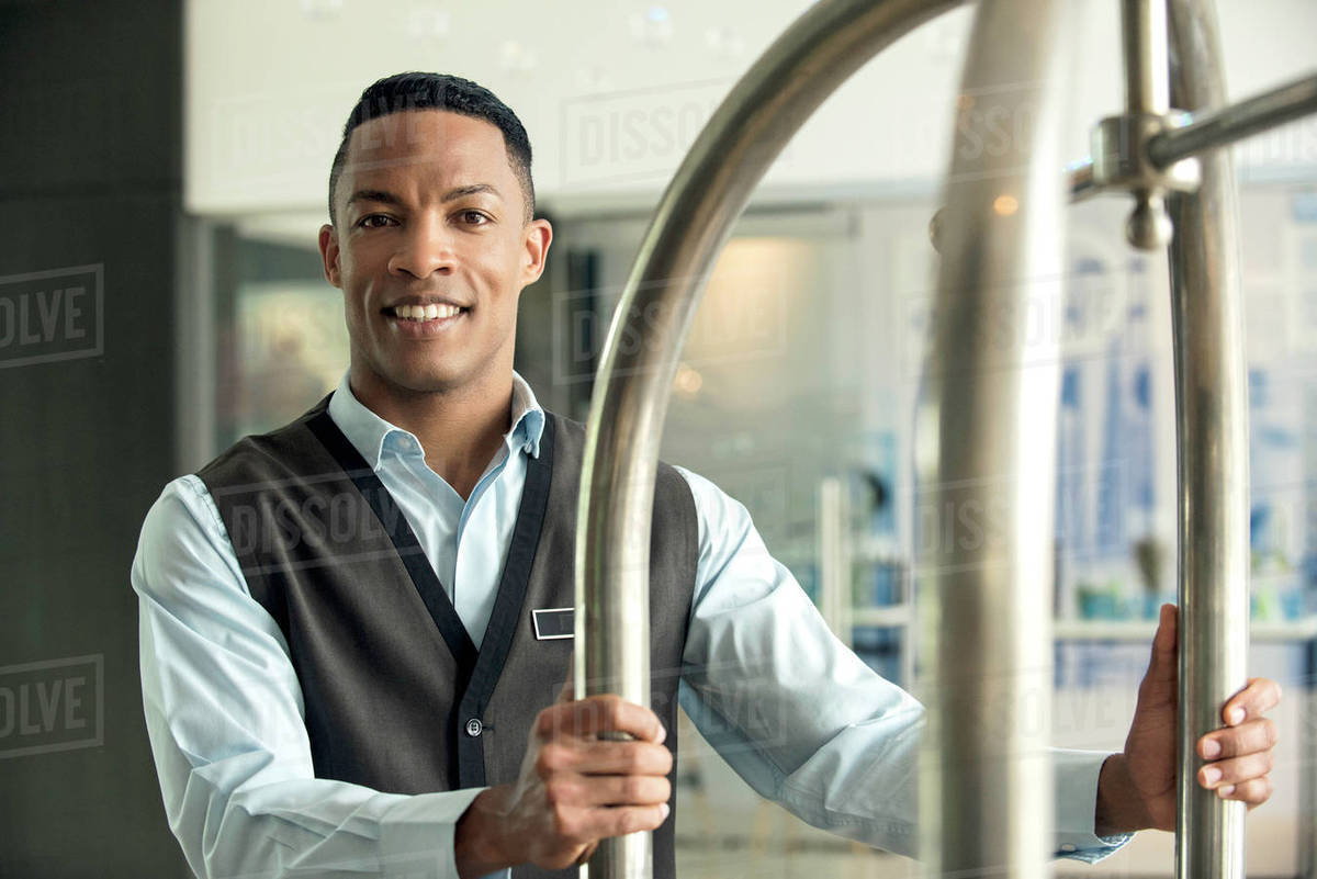 Bellhop at hotel - Royalty-free Stock Photo | Dissolve