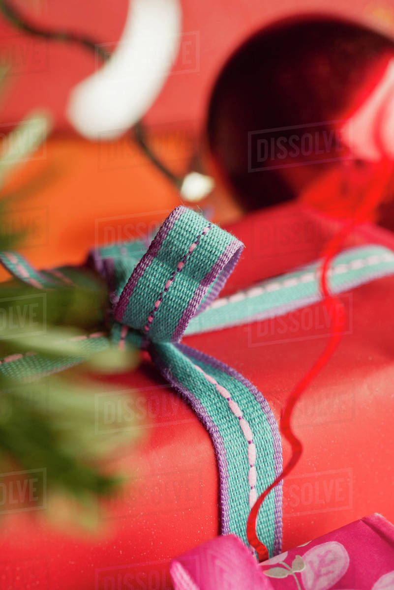 Christmas gift, close-up - Royalty-free Stock Photo | Dissolve