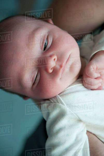 Baby napping, portrait - Royalty-free Stock Photo | Dissolve