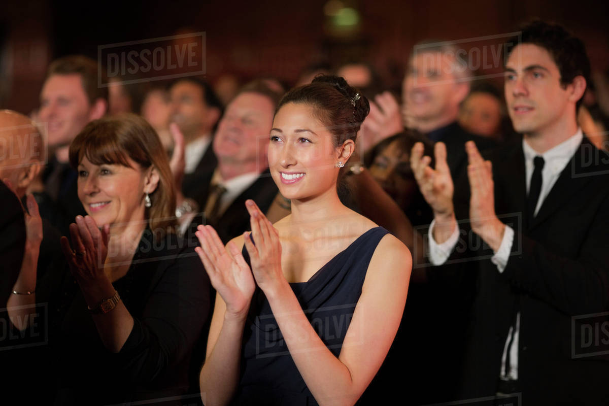 Clapping theater audience - Royalty-free Stock Photo | Dissolve