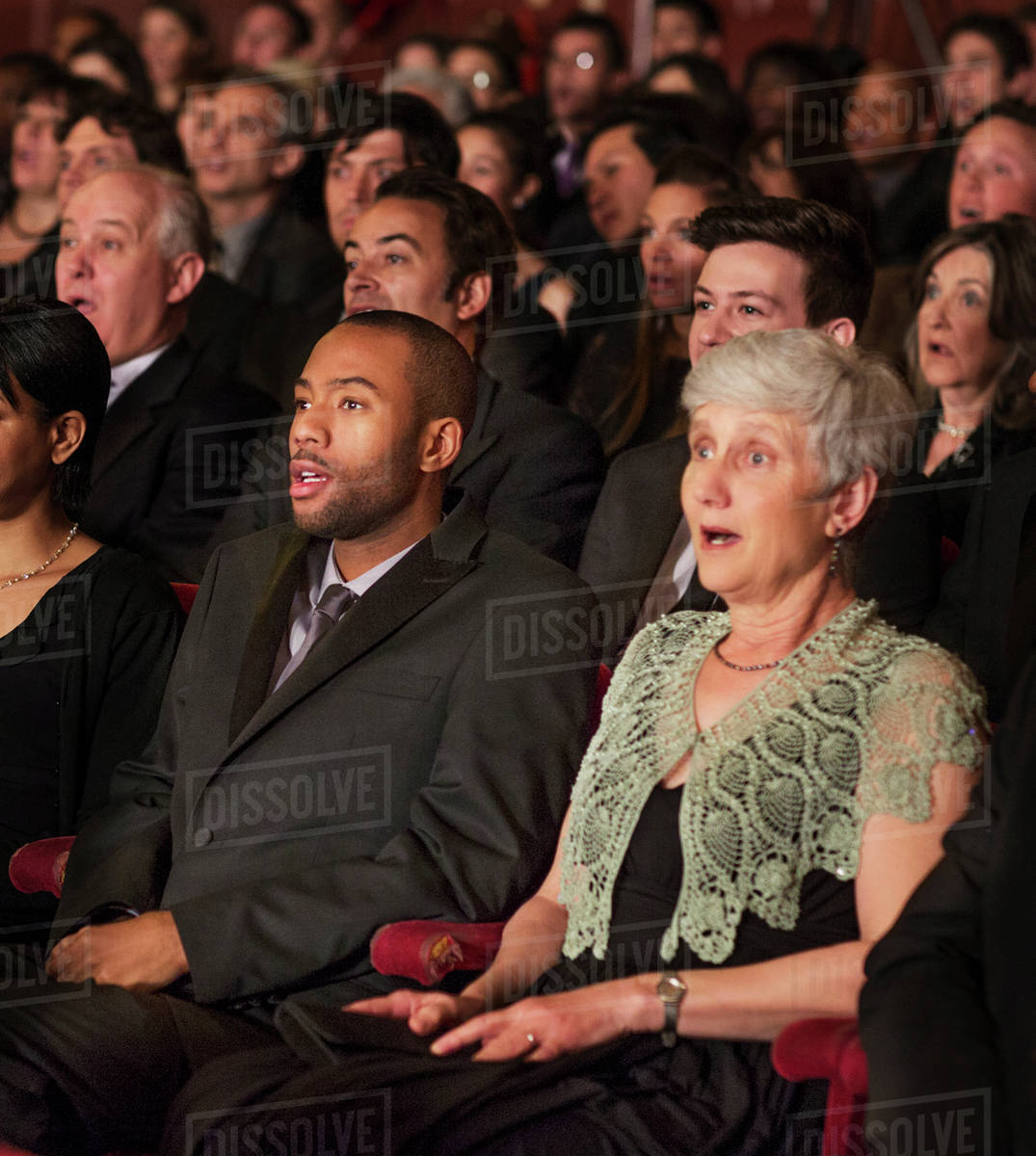 Surprised theater audience - Royalty-free Stock Photo | Dissolve
