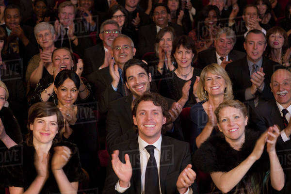 Clapping theater audience - Royalty-free Stock Photo | Dissolve