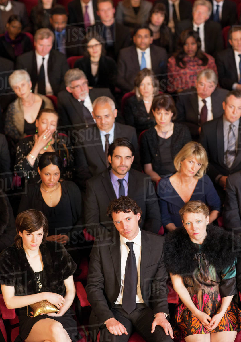 Bored theater audience - Royalty-free Stock Photo | Dissolve