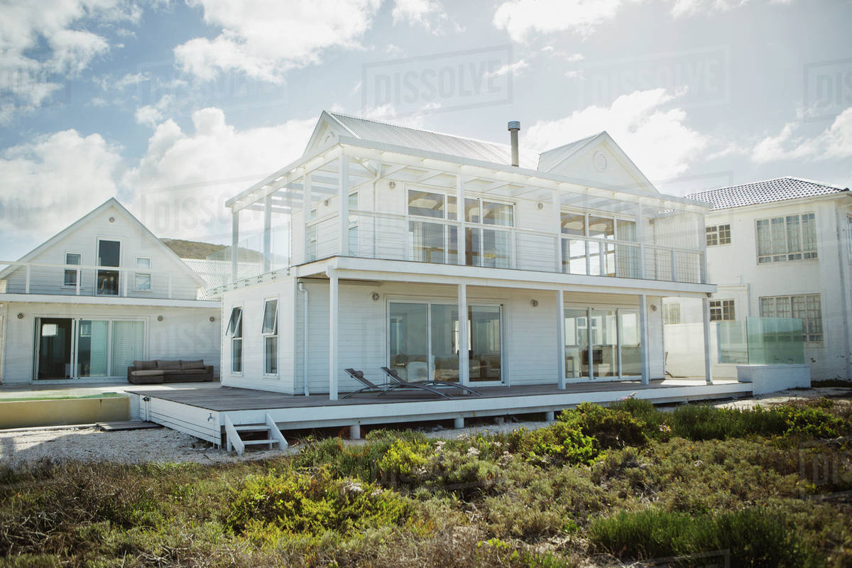 White beach houses - Royalty-free Stock Photo | Dissolve