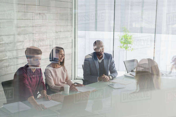 Business people talking in conference room meeting - Royalty-free Stock ...