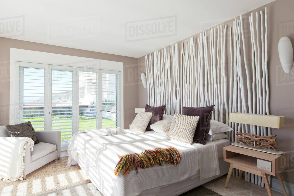 Sunlight in modern bedroom - Royalty-free Stock Photo | Dissolve