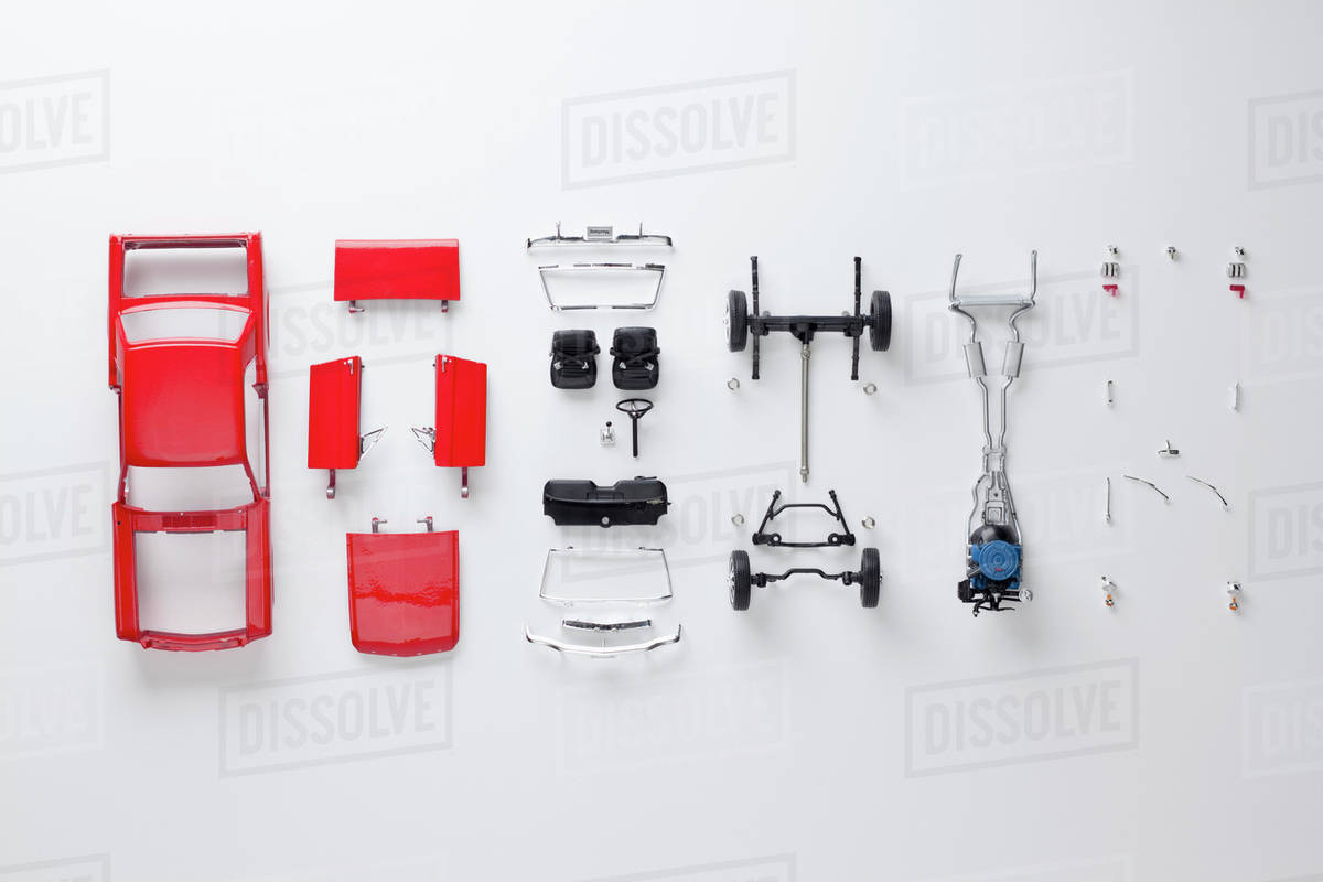 Parts of a model car - Stock Photo - Dissolve