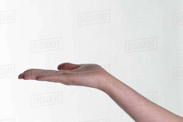A human hand outstretched palm up - Royalty-free Stock Photo | Dissolve