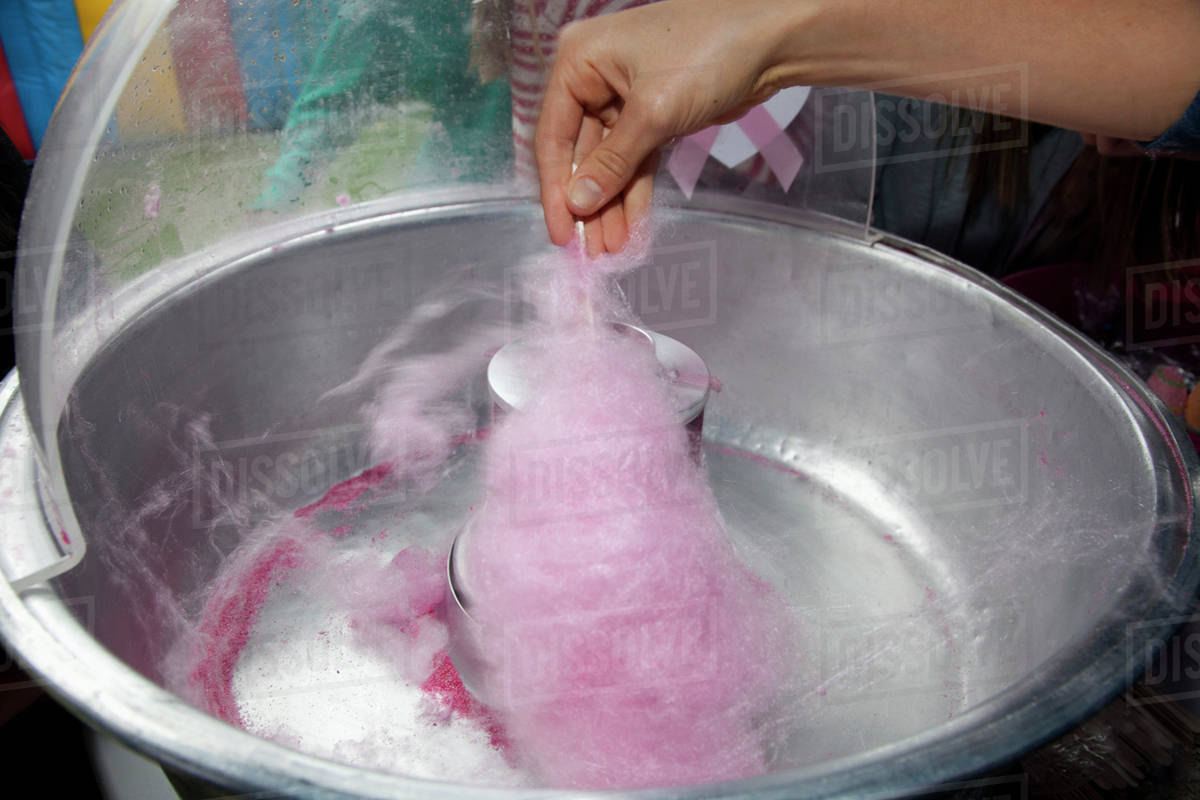 Spinning candy floss - Royalty-free Stock Photo | Dissolve