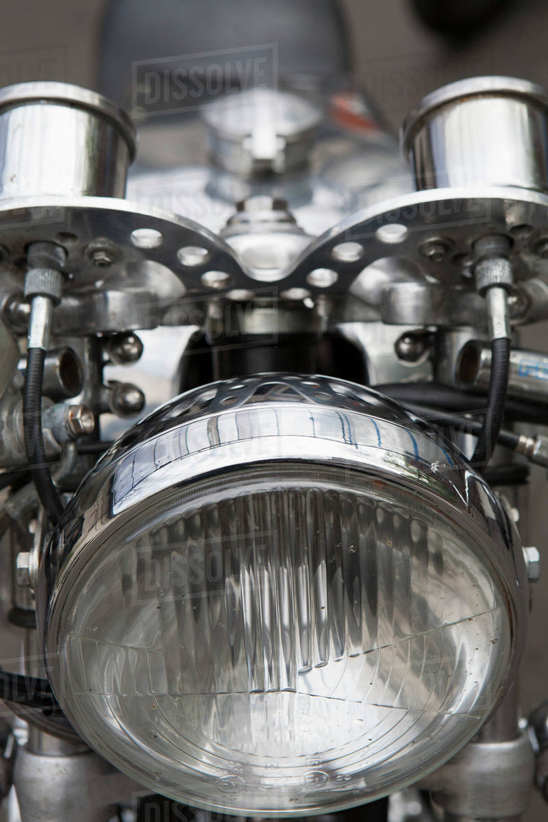 Detail of front of motorcycle - Royalty-free Stock Photo | Dissolve
