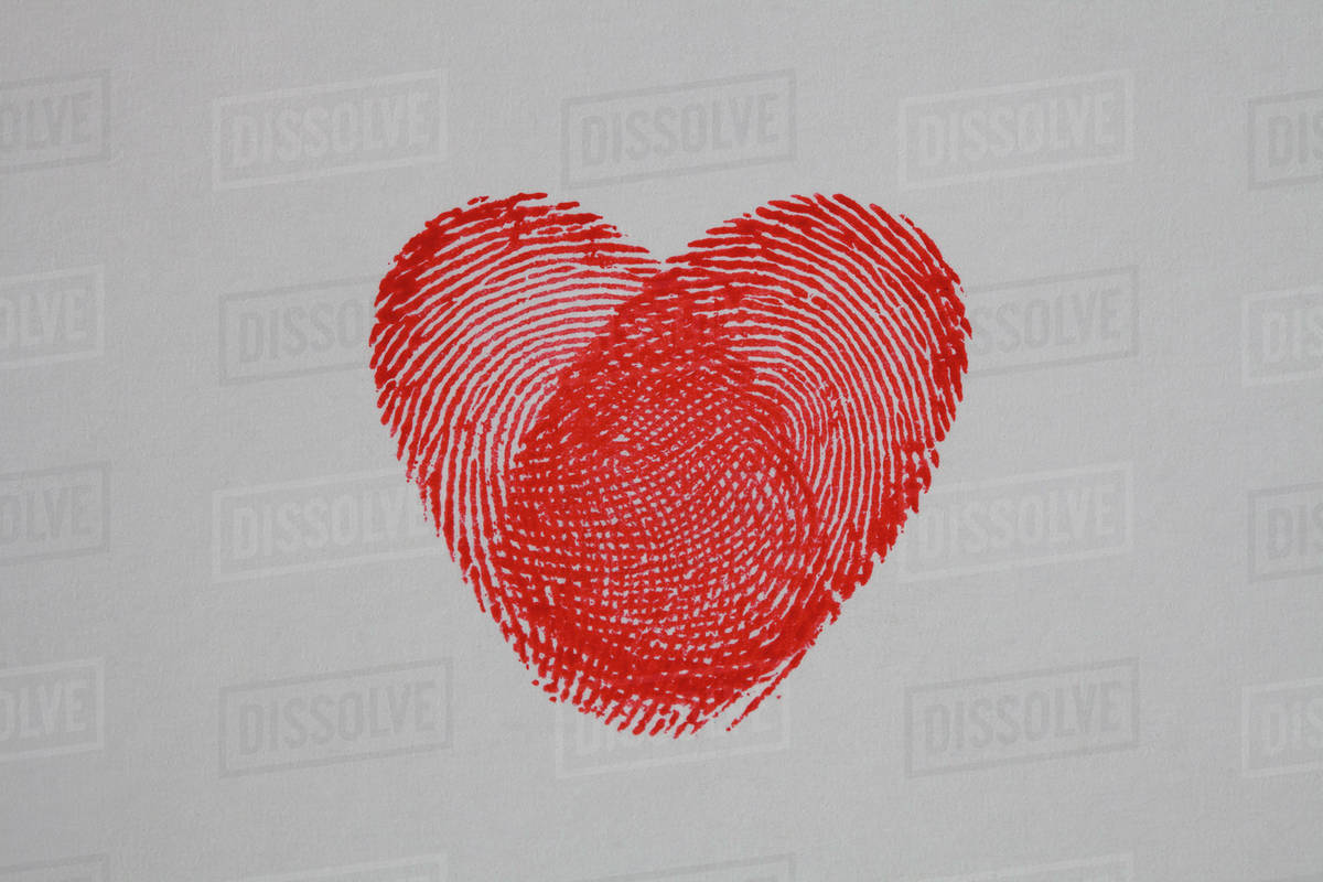 Thumbprint heart - Stock Photo - Dissolve
