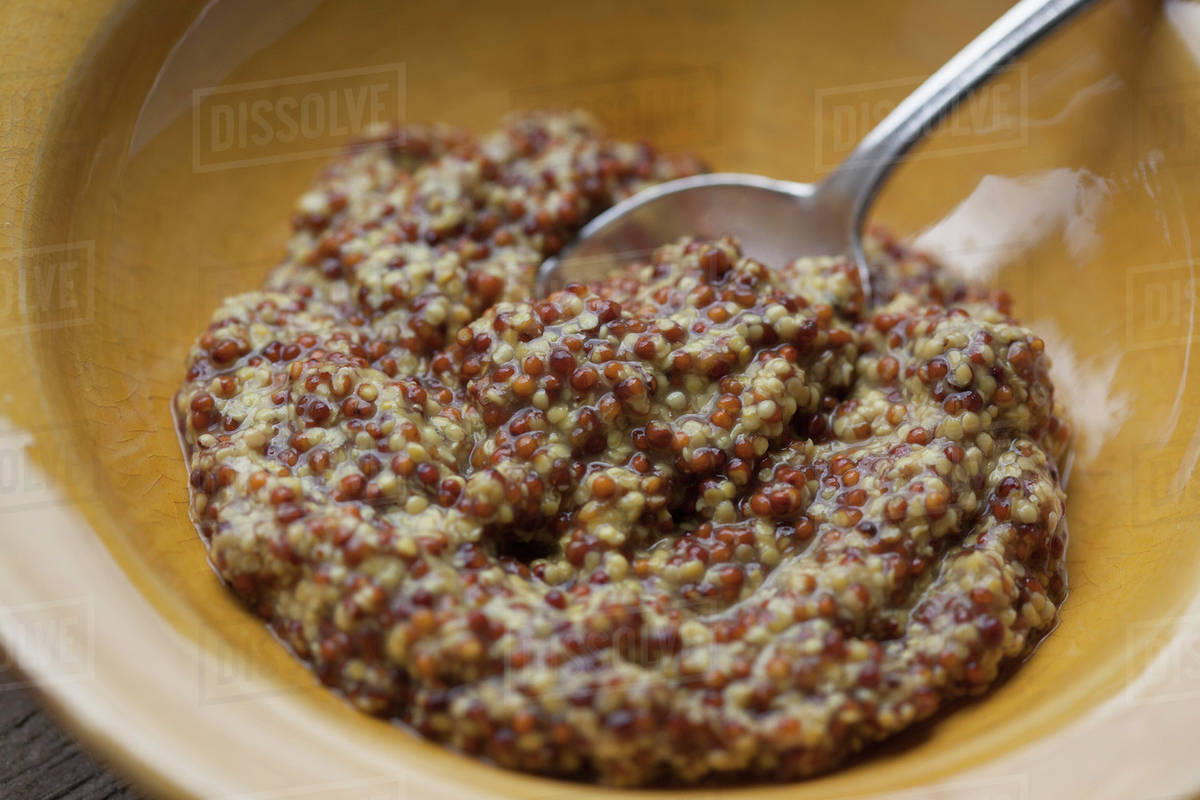 Bowl of mustard - Royalty-free Stock Photo | Dissolve