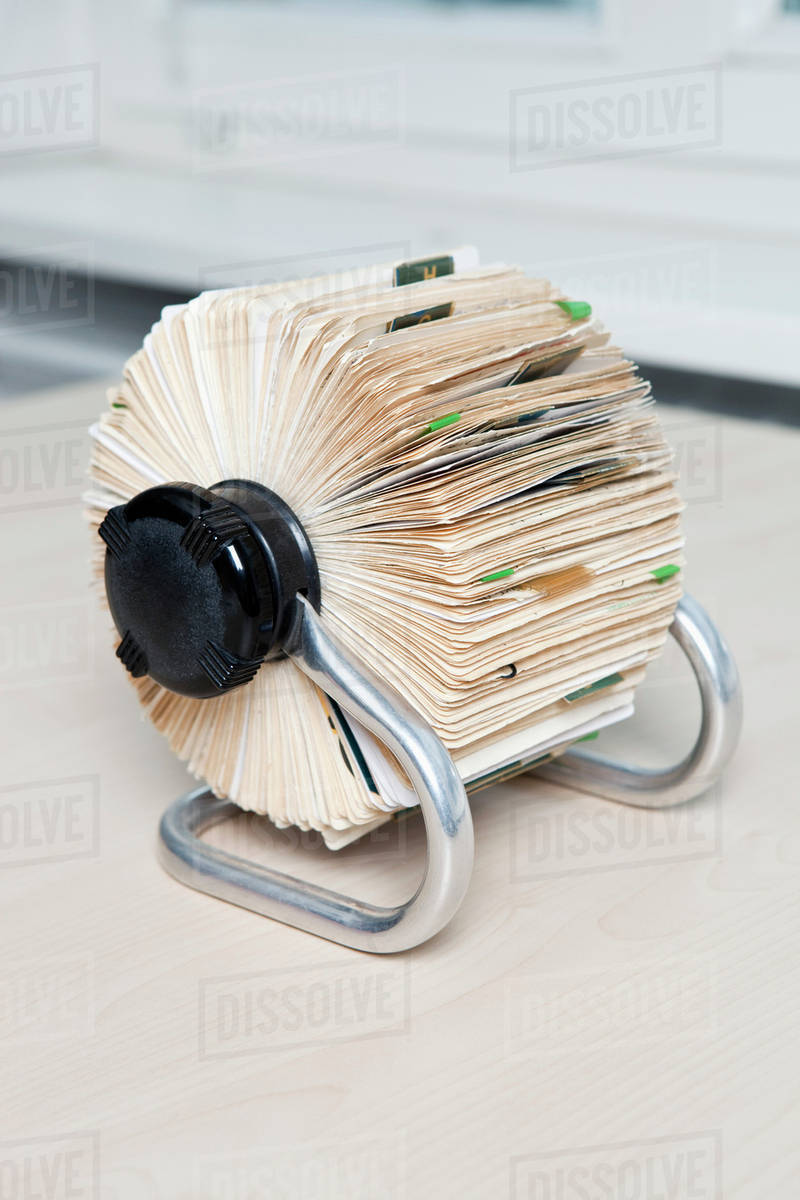 Rotary card file - Stock Photo - Dissolve