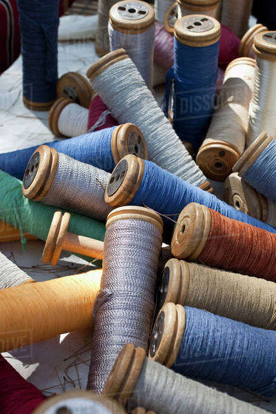Spools of thread - Stock Photo - Dissolve