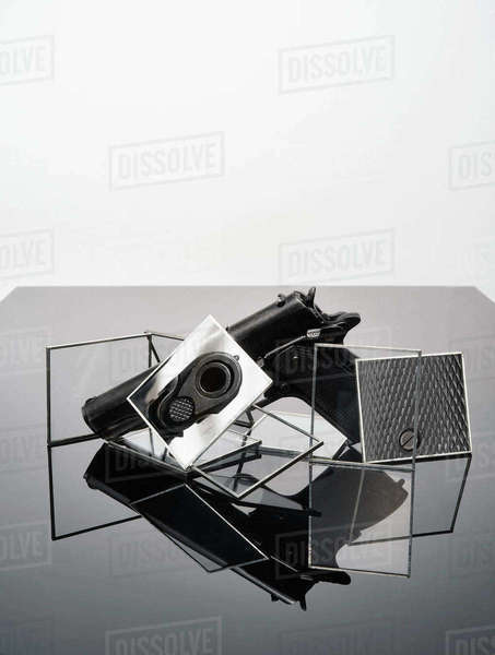 Still life abstract of gun - Stock Photo - Dissolve