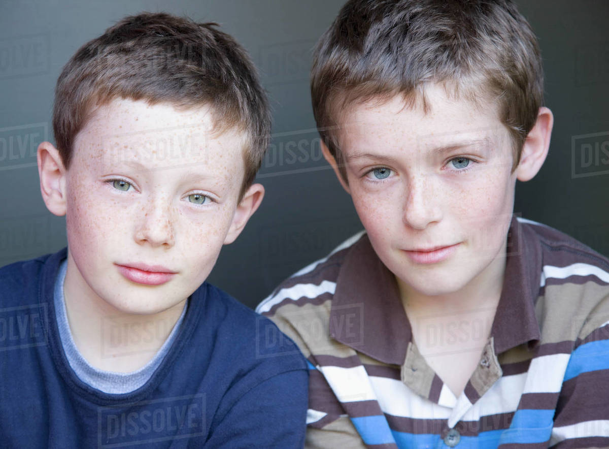 Portrait of two young boys - Royalty-free Stock Photo | Dissolve
