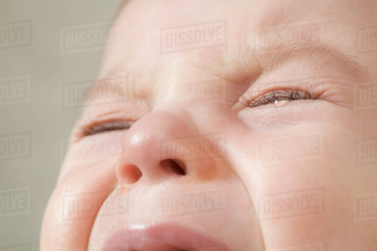 A baby boy crying, extreme close up of face - Royalty-free Stock Photo ...